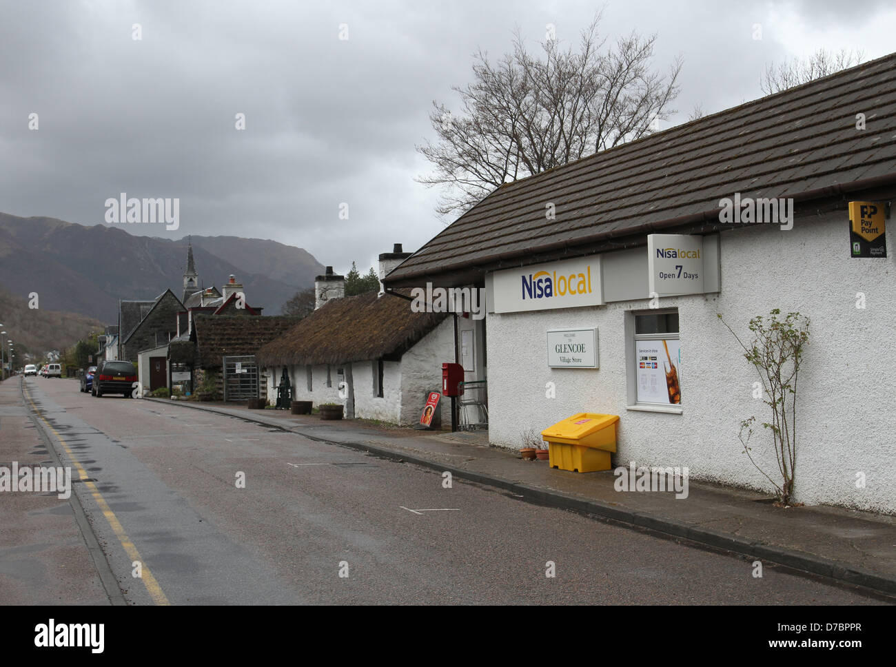 Glencoe Folk Museum and village store Glencoe Scotland April 2013 Stock ...