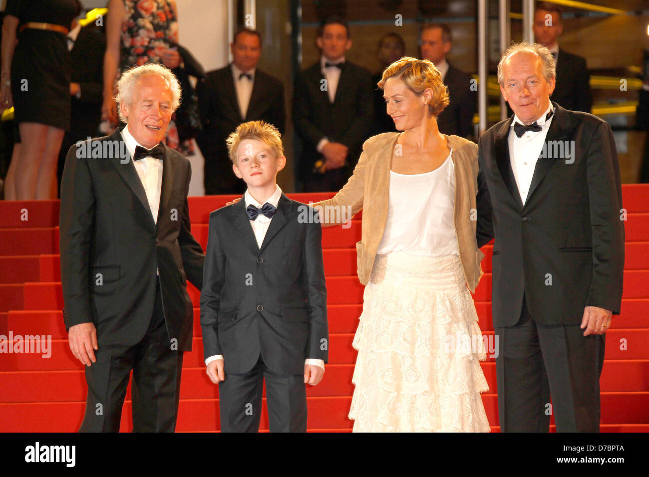 Jean Pierre, Cecile De France, Thomas Doret, Luc Dardenne 2011 Cannes ...