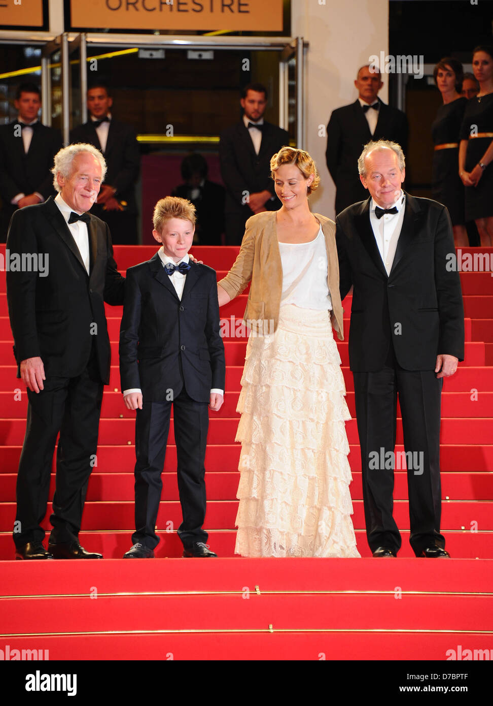 Jean Pierre, Cecile De France, Thomas Doret, Luc Dardenne 2011 Cannes ...