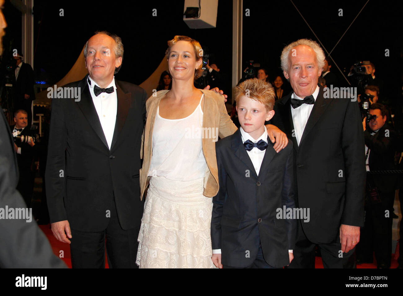 Jean Pierre, Cecile De France, Thomas Doret, Luc Dardenne 2011 Cannes ...