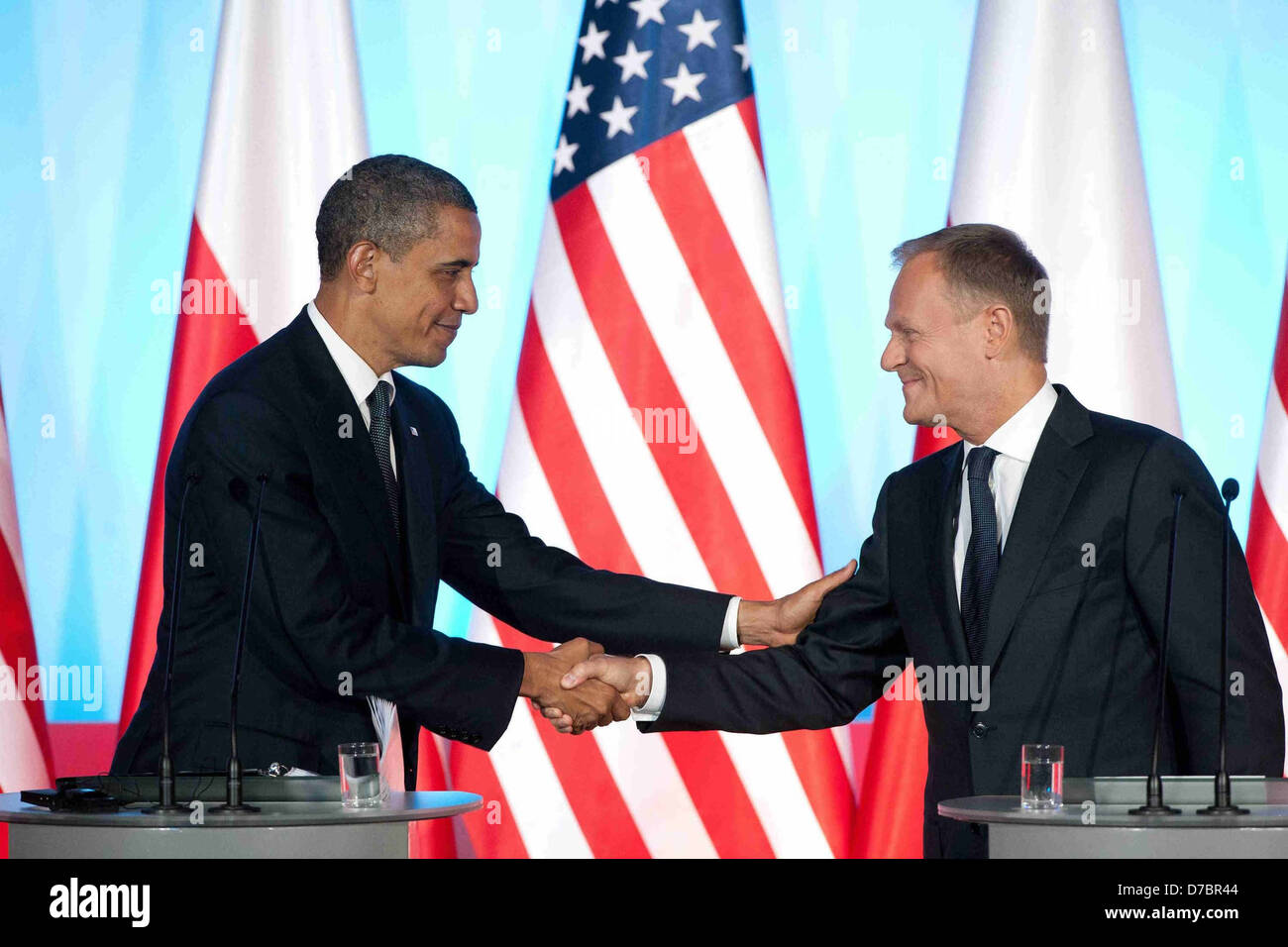 Press conference with Polish Prime Minister Donald Tusk and US ...