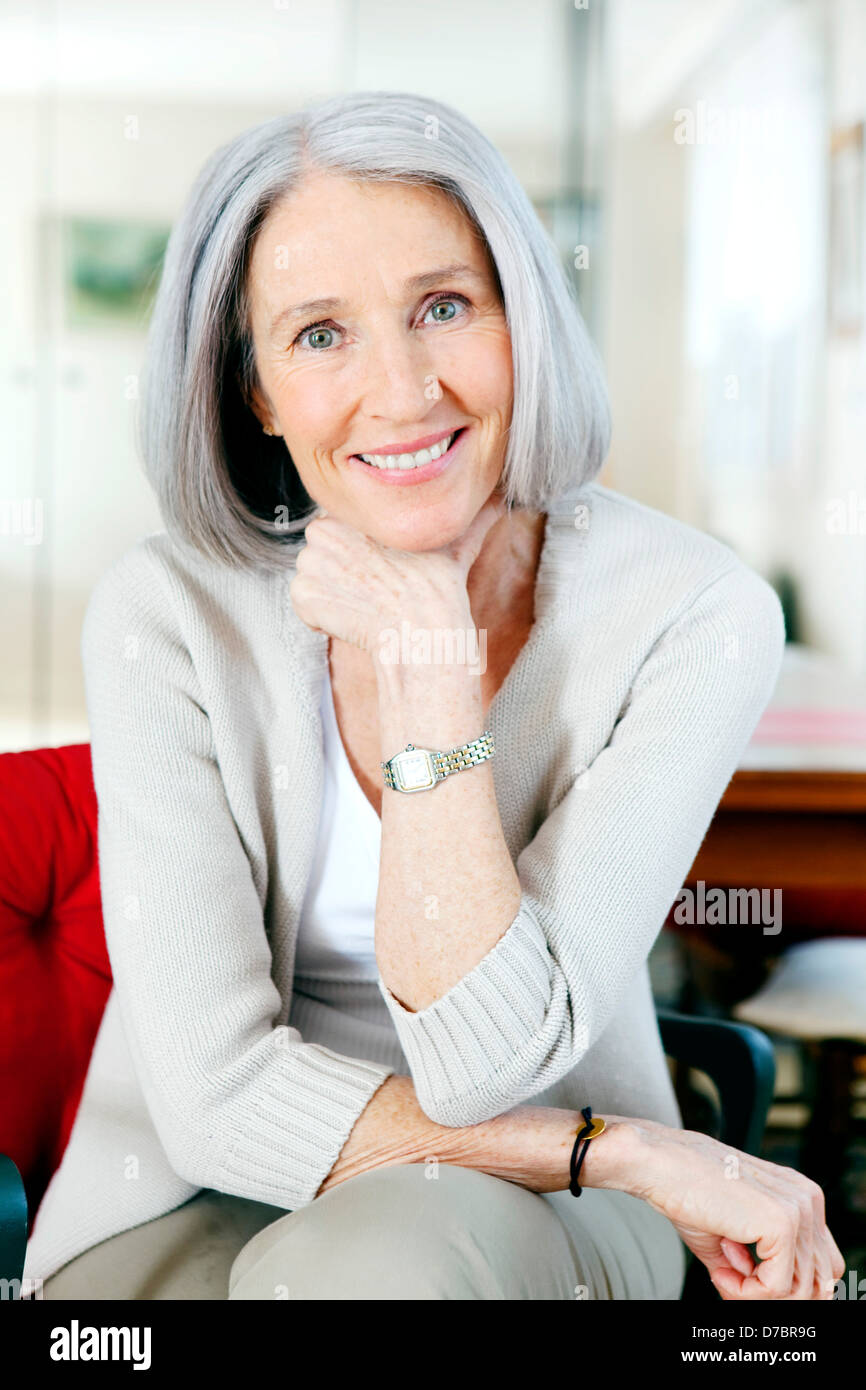 ELDERLY PERSON INDOORS Stock Photo - Alamy