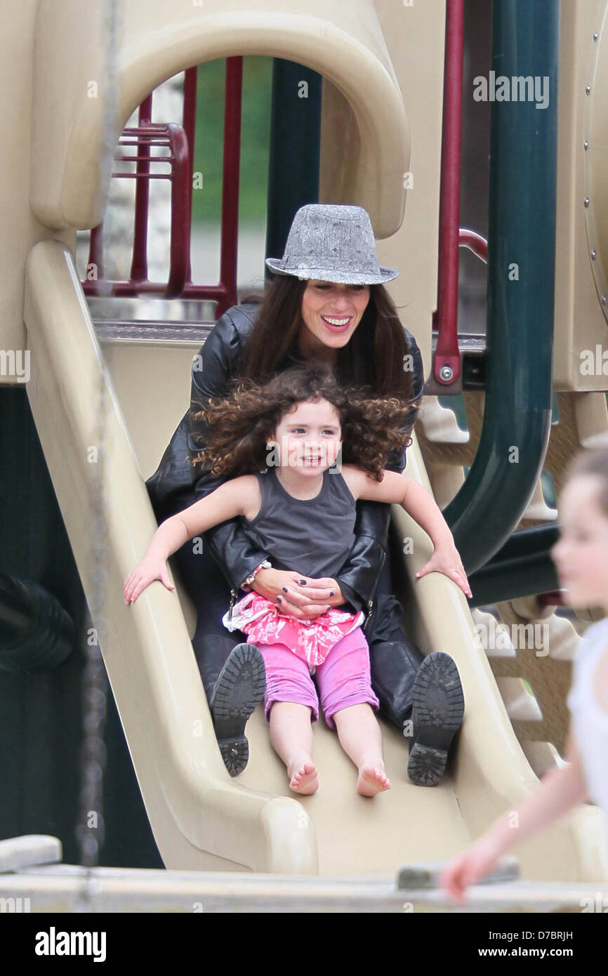 Soleil Moon Frye and her daughter Jagger Joseph Blue Goldberg spend an ...