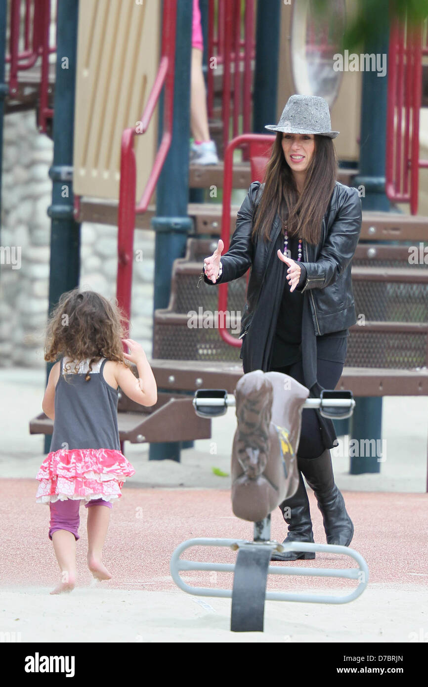 Soleil Moon Frye and her daughter Jagger Joseph Blue Goldberg spend an ...