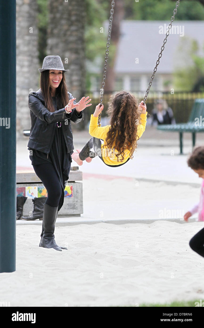 Soleil Moon Frye and her daughter Poet Sienna Rose Goldberg spend an ...