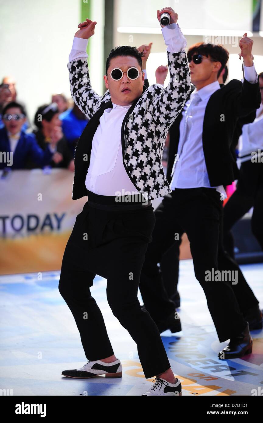 New York, USA. 3rd May 2013. Psy on stage for NBC Today Show Toyota ...