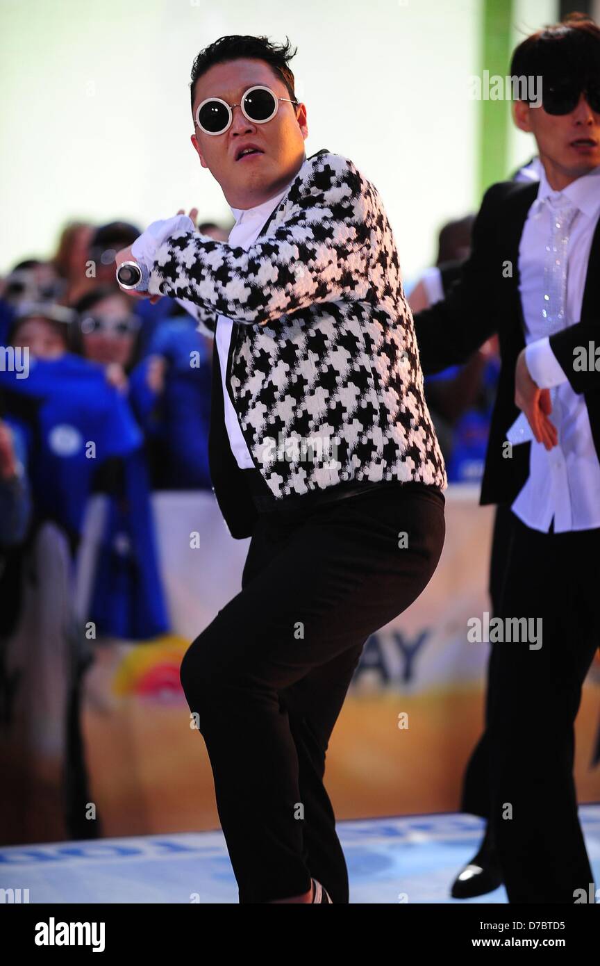 New York, USA. 3rd May 2013. Psy on stage for NBC Today Show Toyota ...