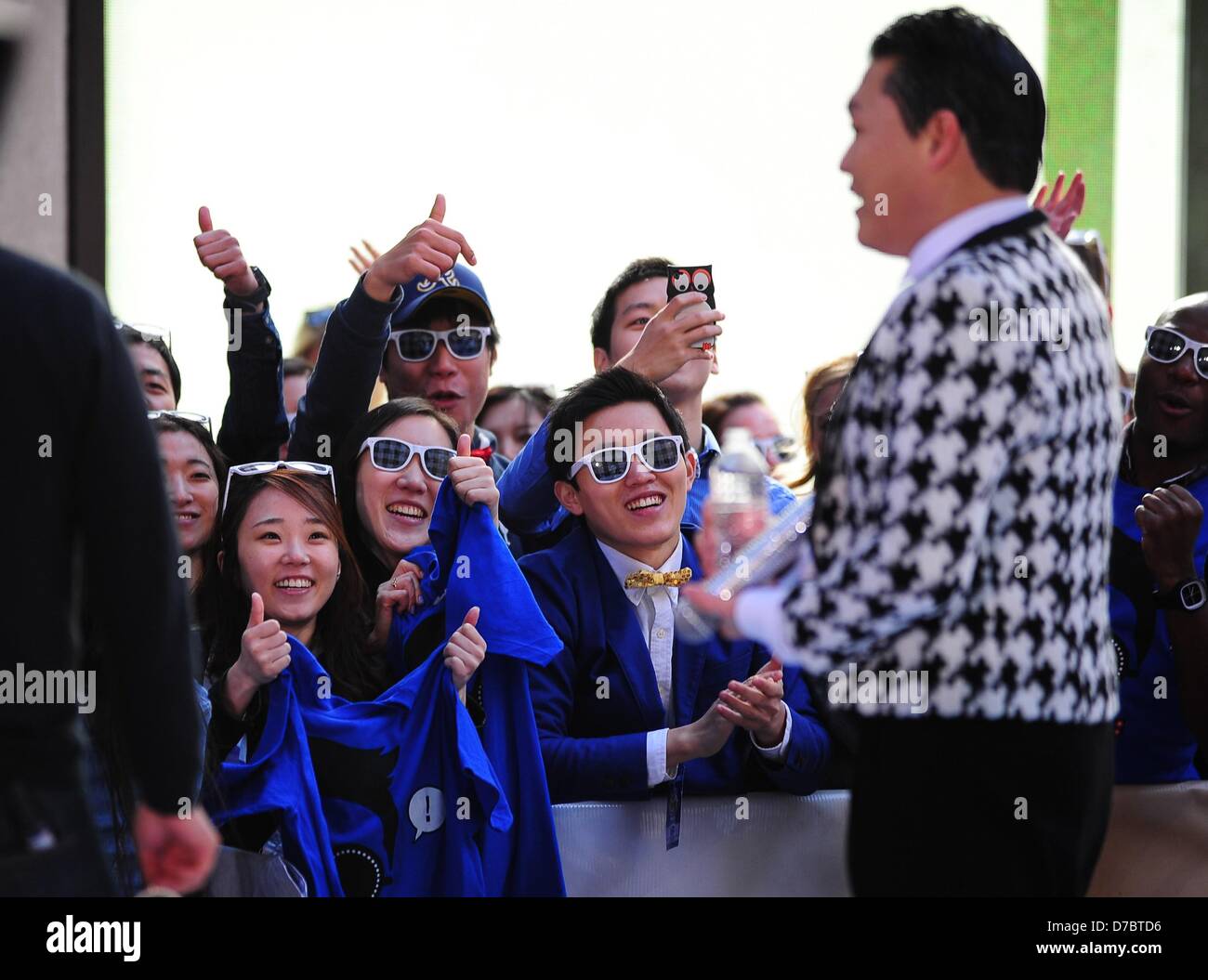 New York, USA. 3rd May 2013. Psy on stage for NBC Today Show Toyota ...