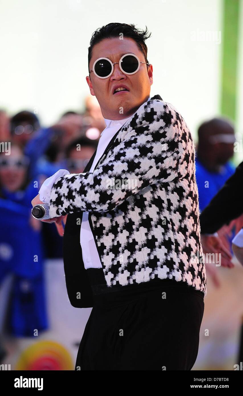 New York, USA. 3rd May 2013. Psy on stage for NBC Today Show Toyota ...