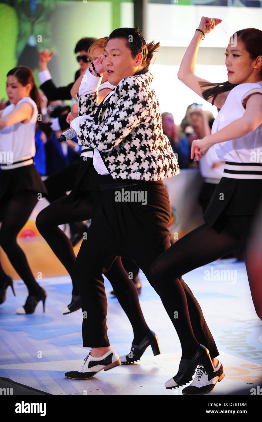 New York, USA. 3rd May 2013. Psy on stage for NBC Today Show Toyota ...