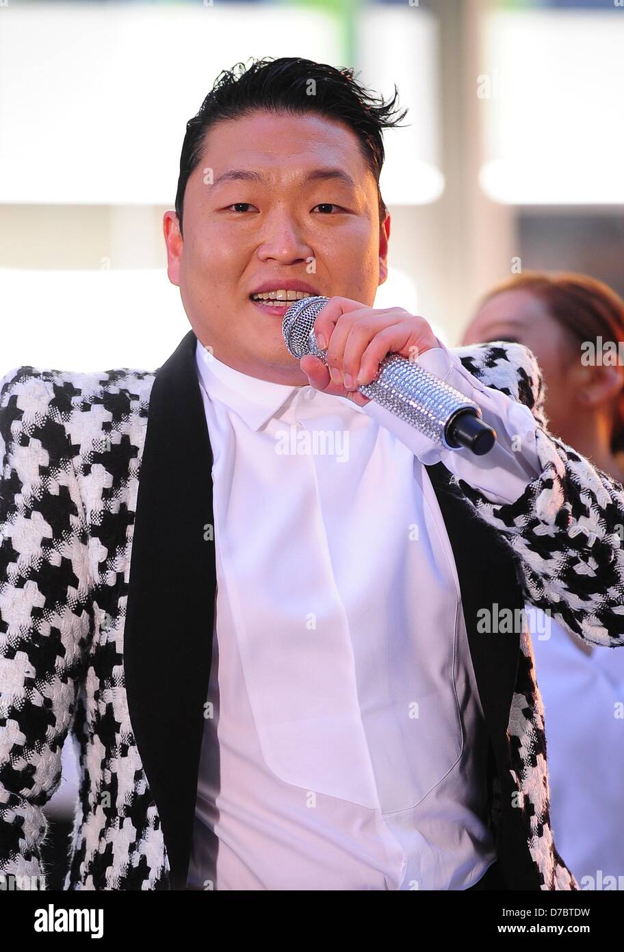 New York, USA. 3rd May 2013. Psy on stage for NBC Today Show Toyota ...