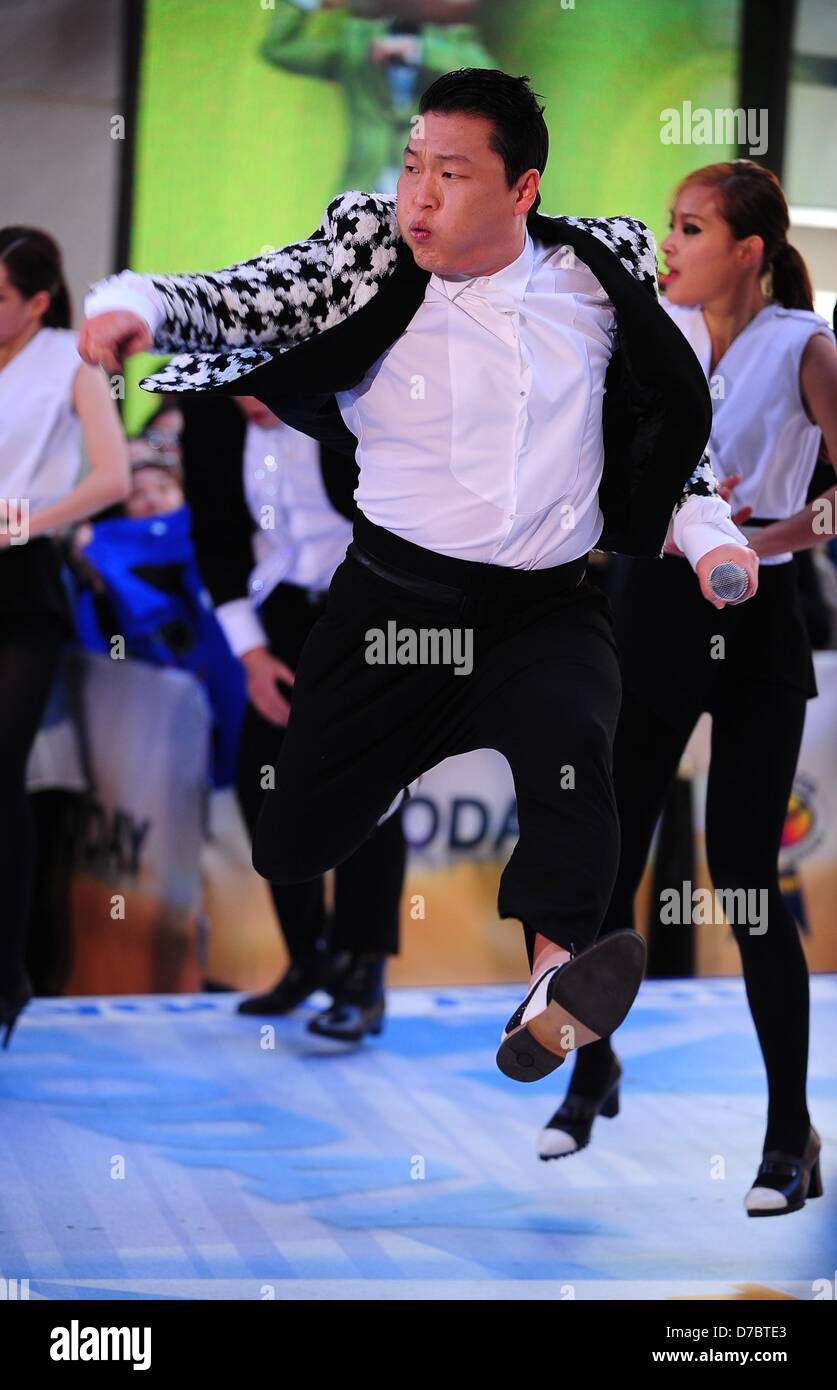 New York, USA. 3rd May 2013. Psy on stage for NBC Today Show Toyota ...