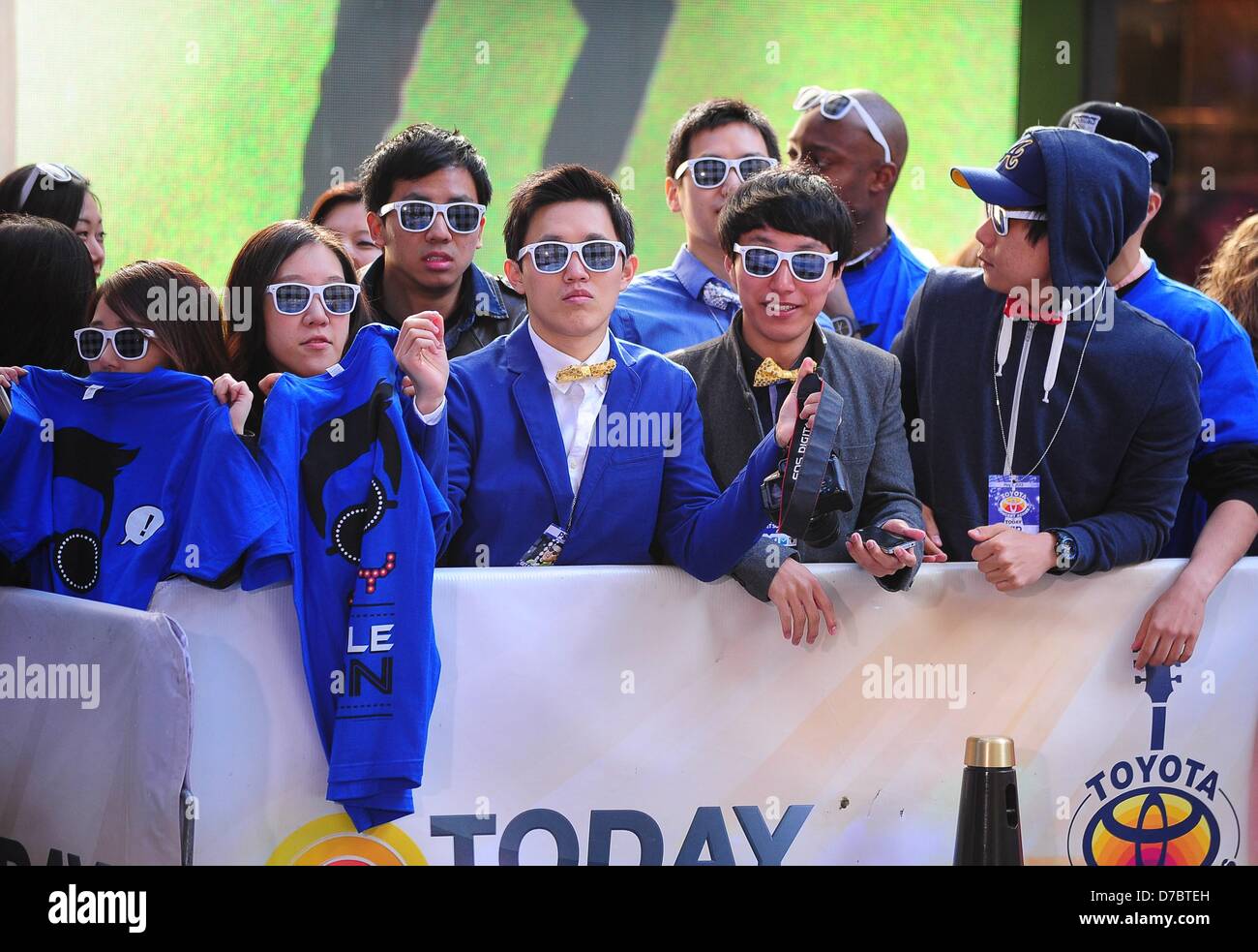 New York, USA. 3rd May 2013. Fans on stage for NBC Today Show Toyota ...