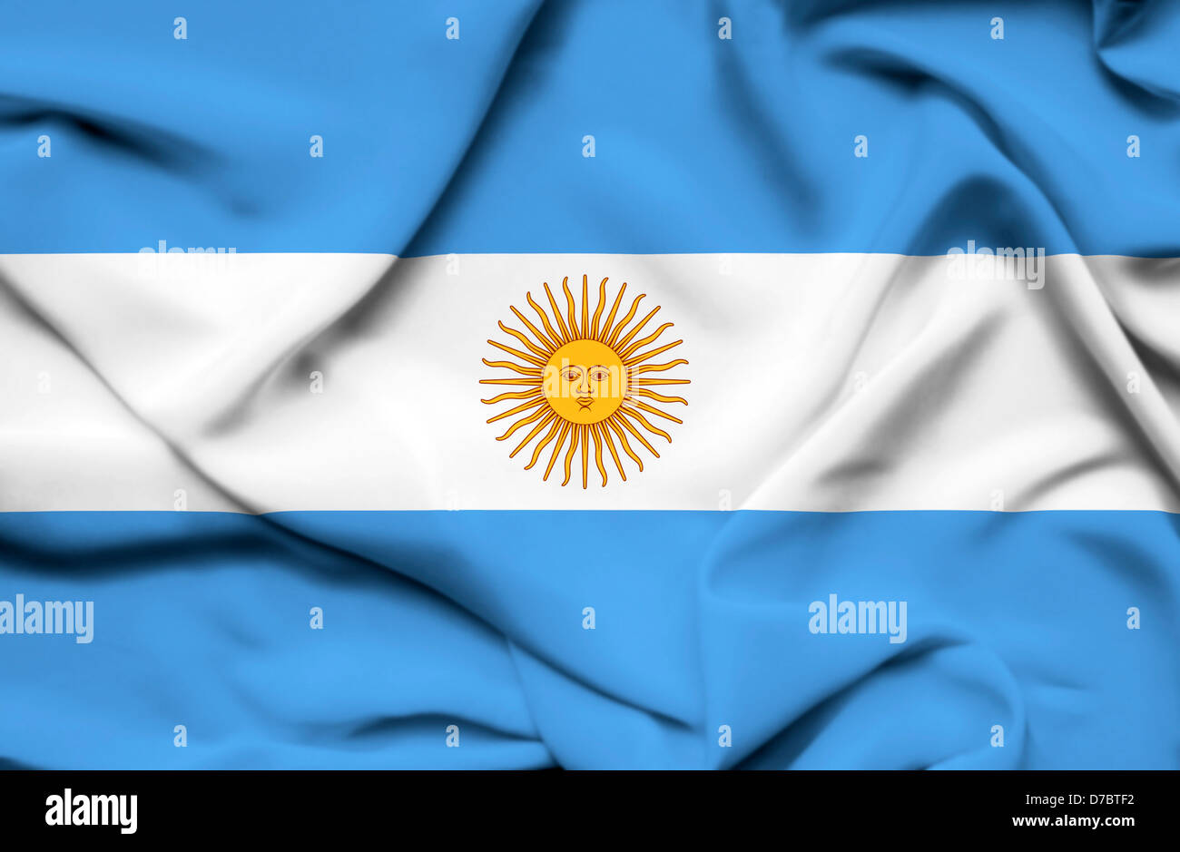 Argentina waving flag Stock Photo - Alamy