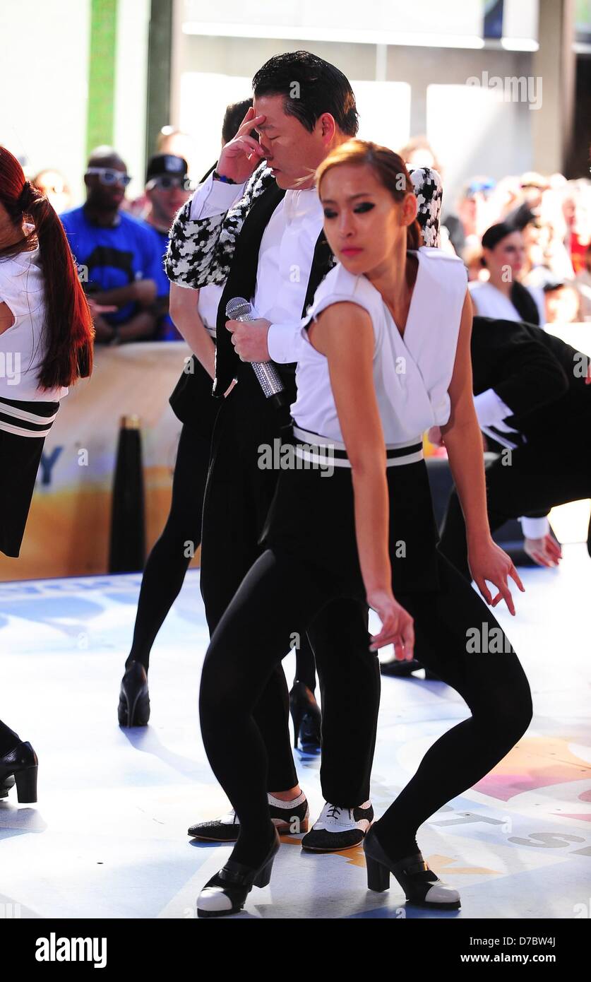 New York, USA. 3rd May 2013. Psy on stage for NBC Today Show Toyota ...