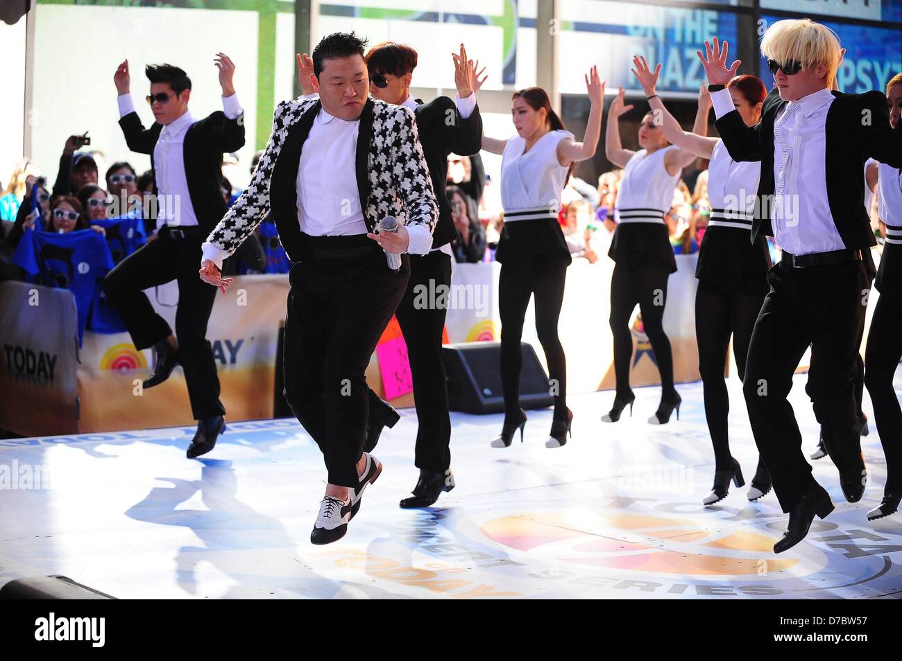New York, USA. 3rd May 2013. Psy on stage for NBC Today Show Toyota ...