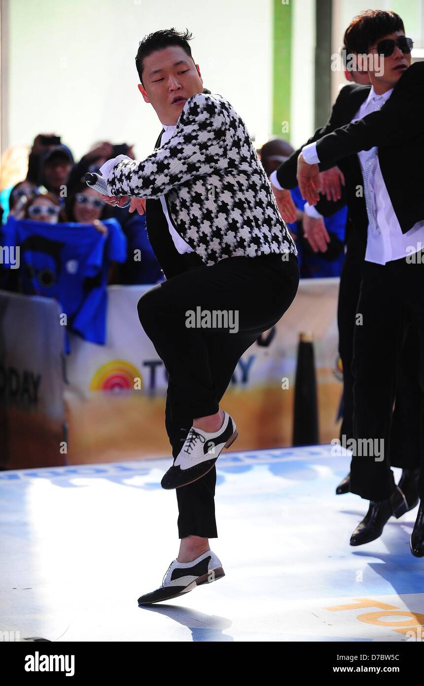 New York, USA. 3rd May 2013. Psy on stage for NBC Today Show Toyota ...