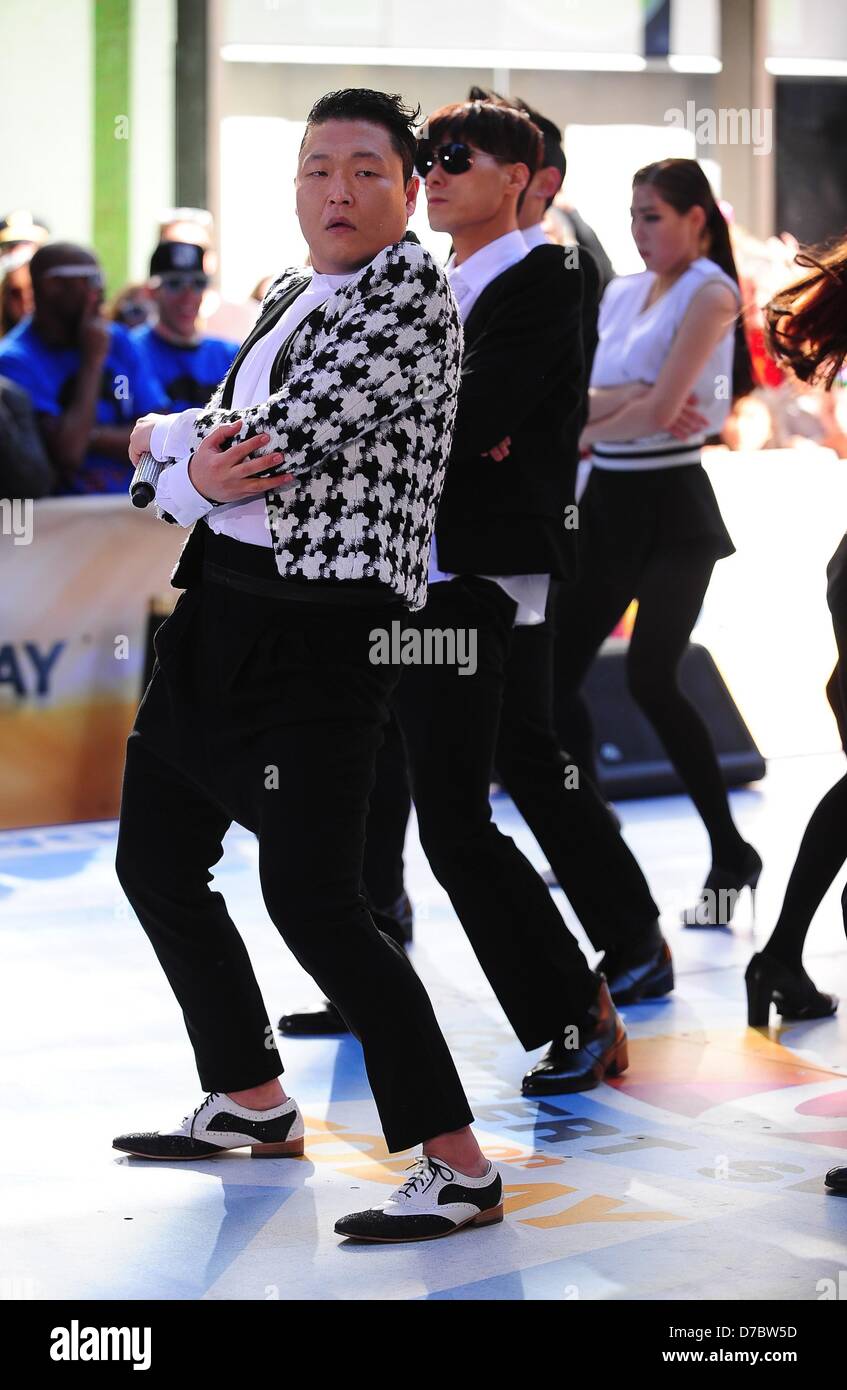 New York, USA. 3rd May 2013. Psy on stage for NBC Today Show Toyota ...