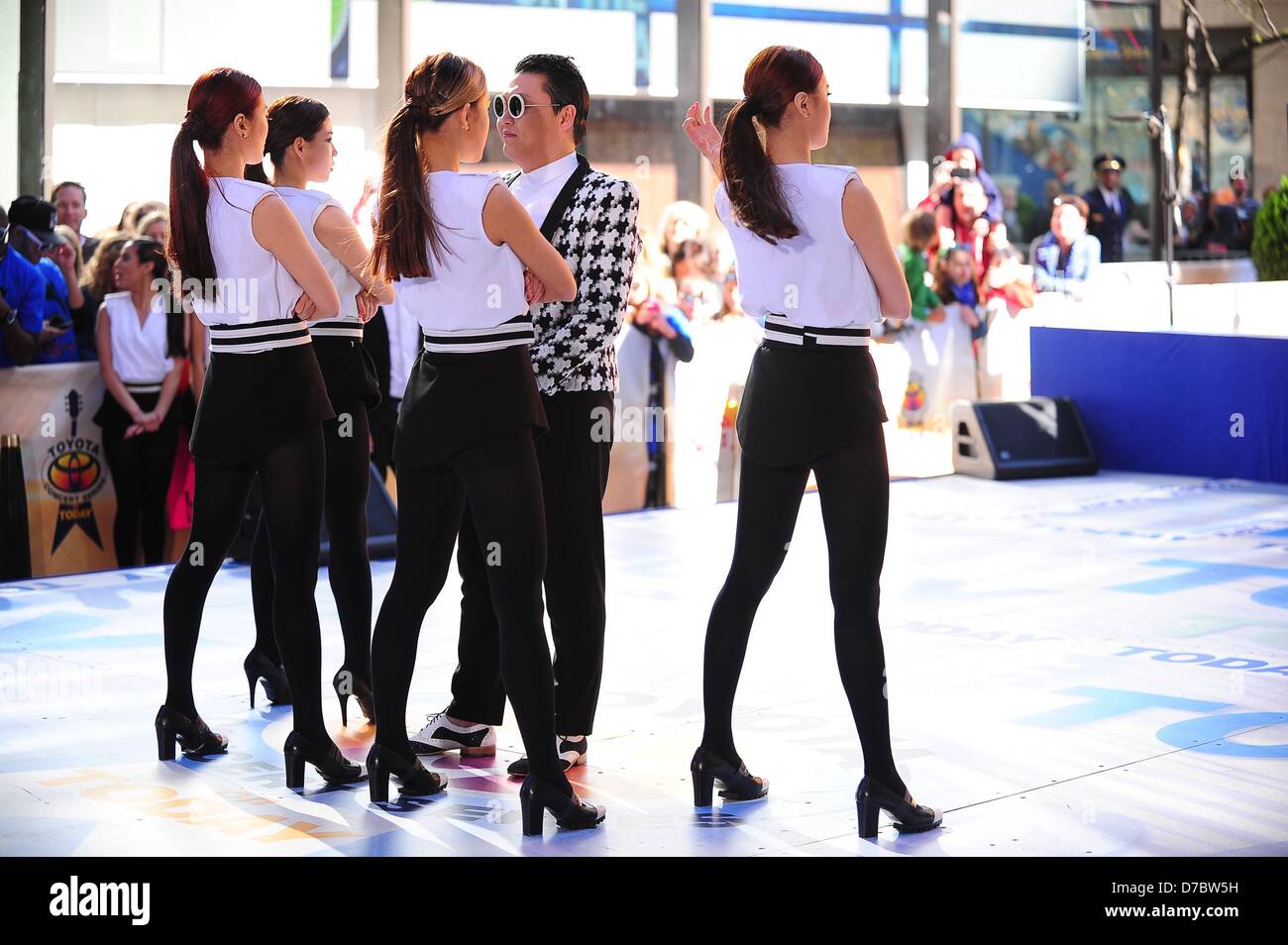New York, USA. 3rd May 2013. Psy on stage for NBC Today Show Toyota ...