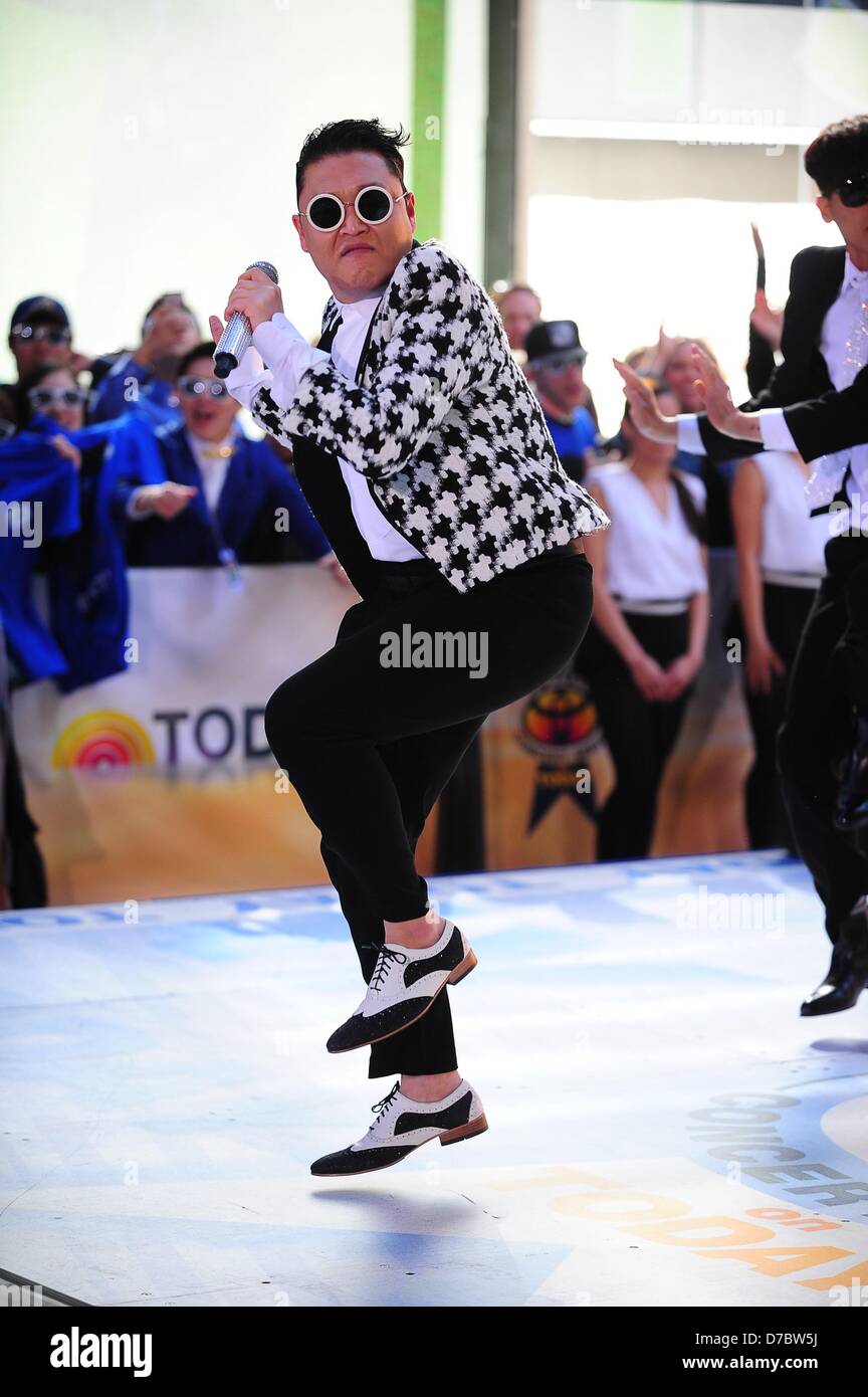 New York, USA. 3rd May 2013. Psy on stage for NBC Today Show Toyota ...