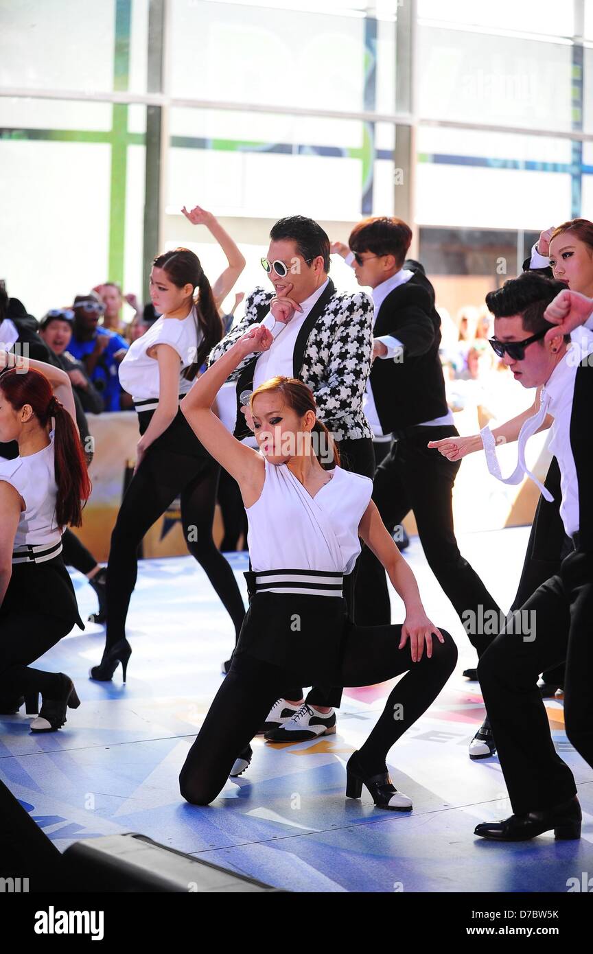 New York, USA. 3rd May 2013. Psy on stage for NBC Today Show Toyota ...