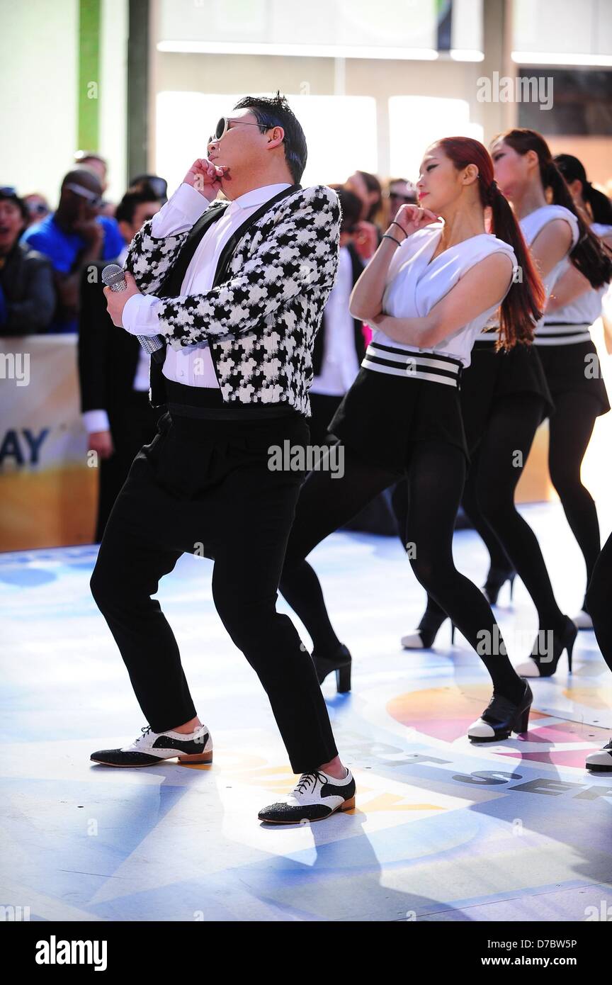 New York, USA. 3rd May 2013. Psy on stage for NBC Today Show Toyota ...
