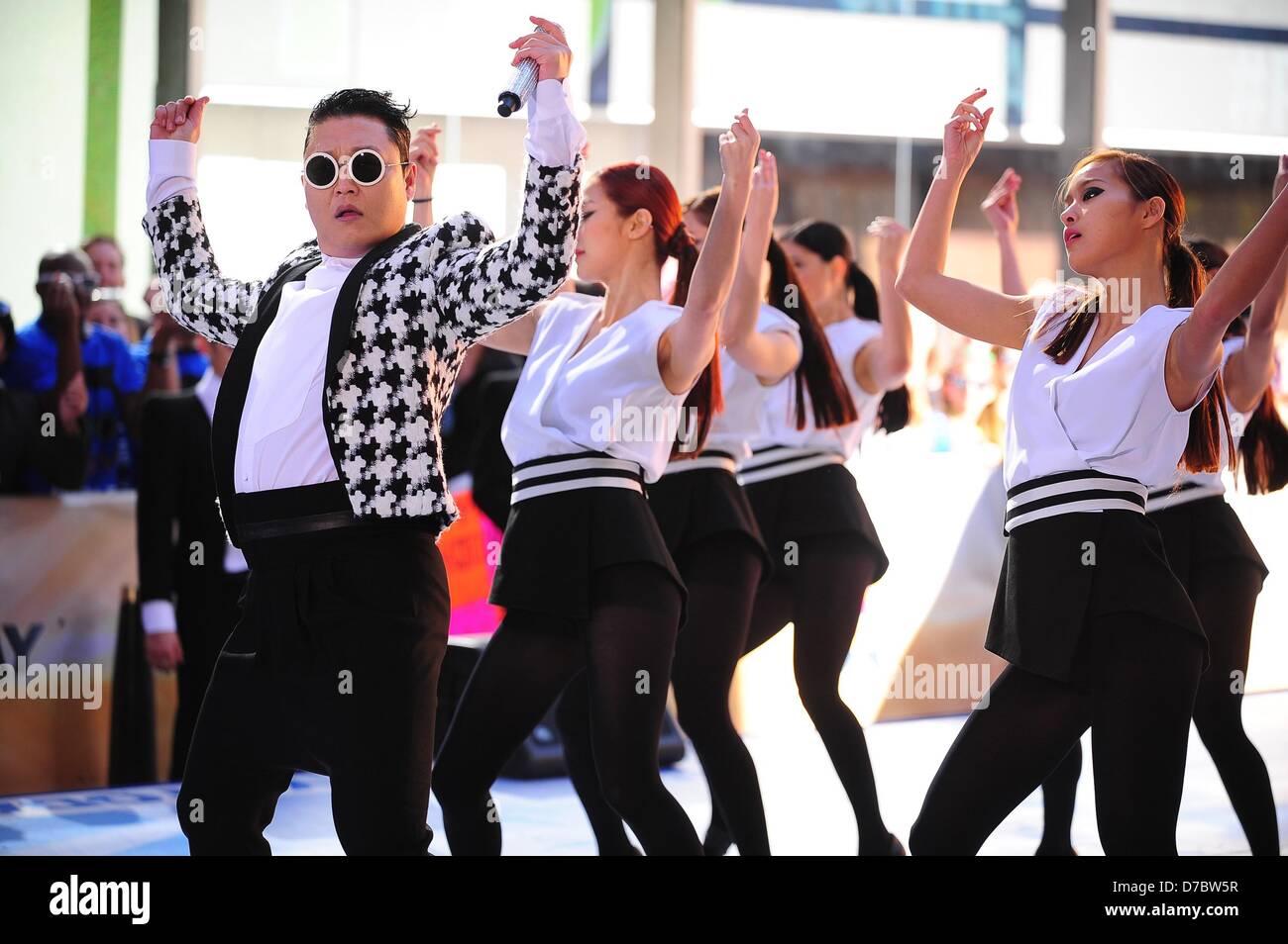New York, USA. 3rd May 2013. Psy on stage for NBC Today Show Toyota ...
