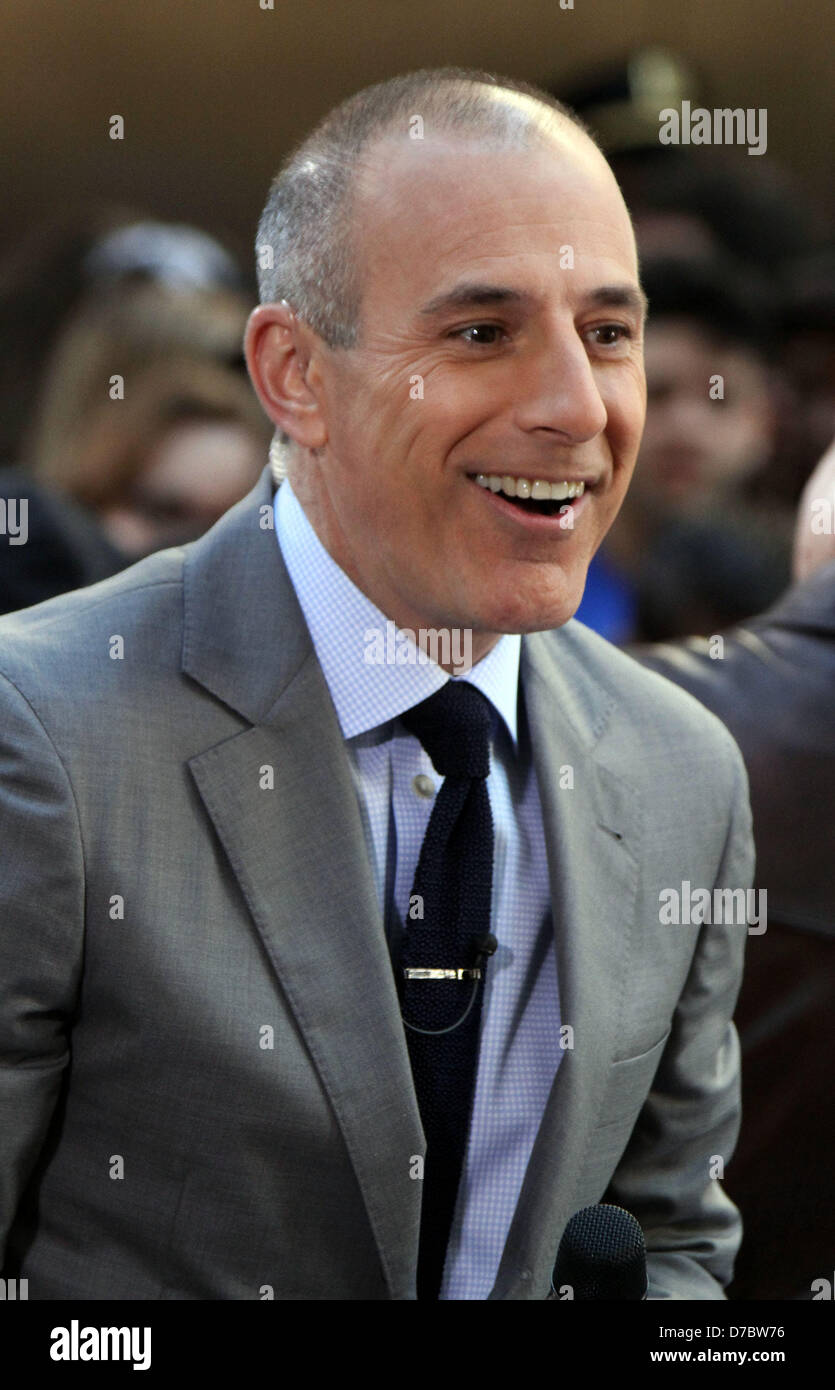 New York, USA. 3rd May 2013. 'Today' show co-anchor MATT LAUER at ...