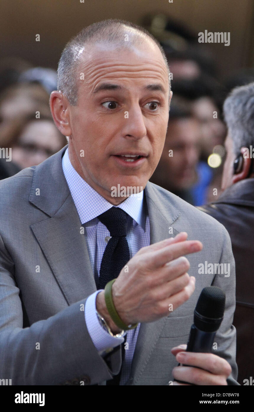 New York, USA. 3rd May 2013. 'Today' show co-anchor MATT LAUER at ...