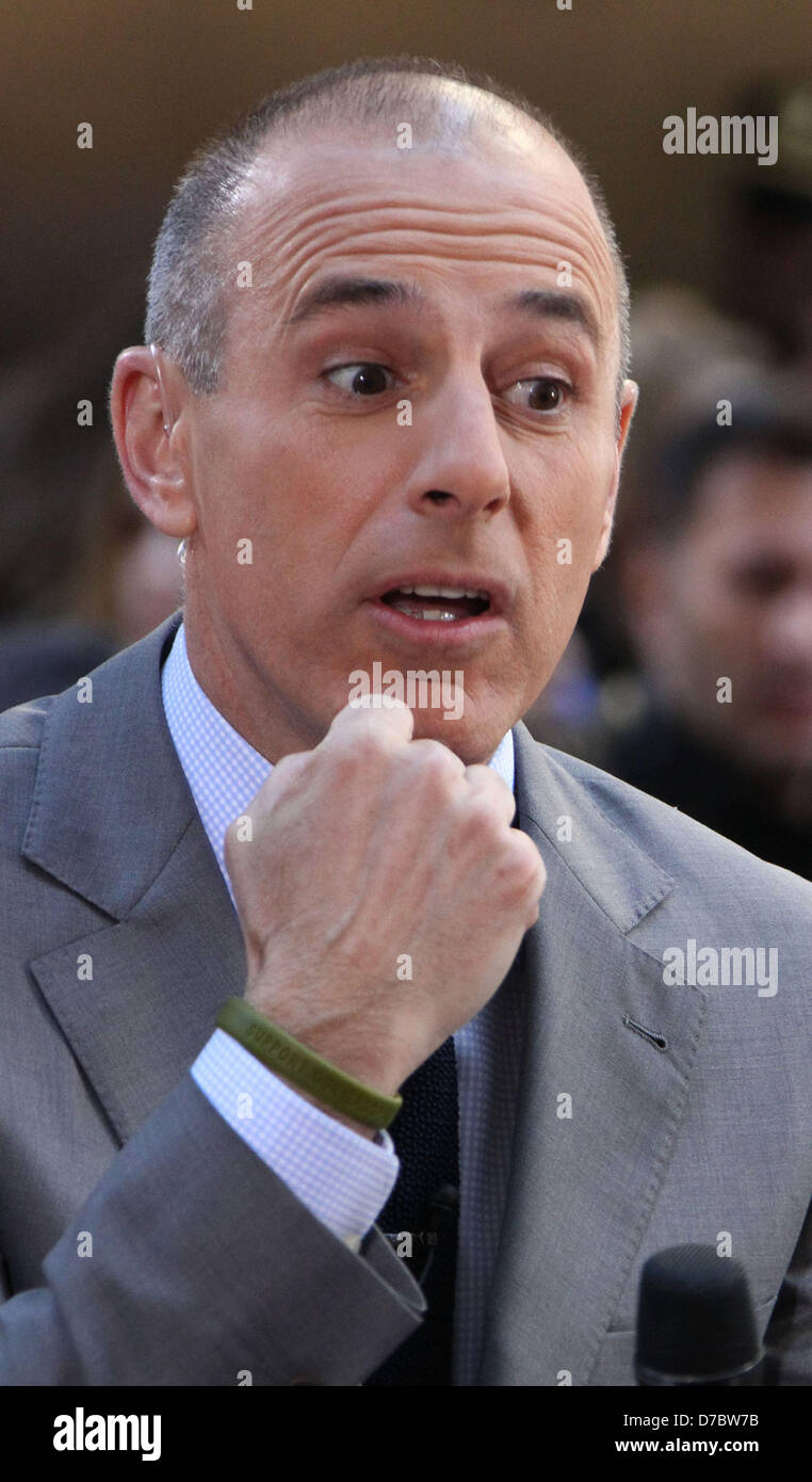 New York, USA. 3rd May 2013. 'Today' show co-anchor MATT LAUER at ...