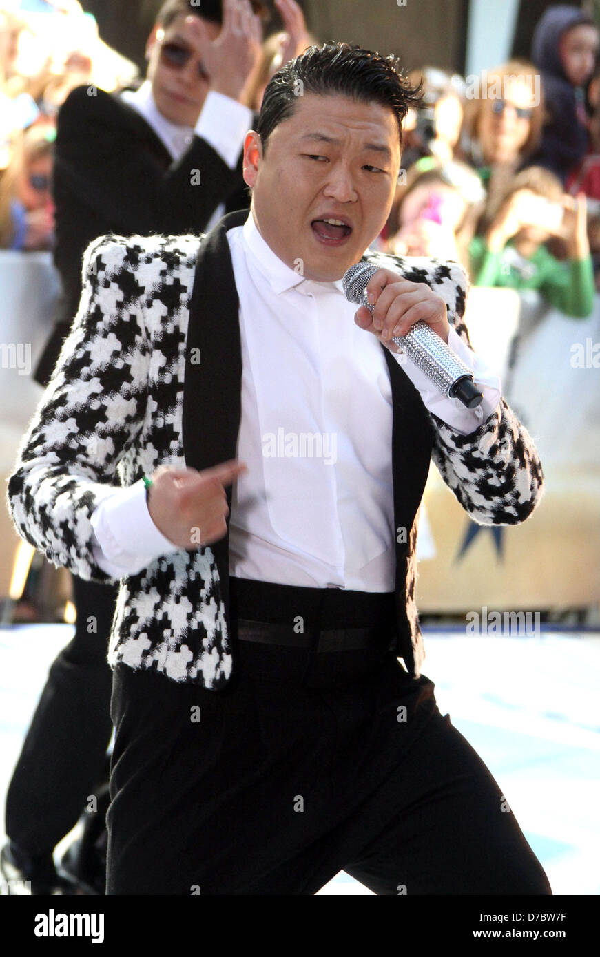 New York, USA. 3rd May 2013. Singer PSY performs on the 'Today' show ...