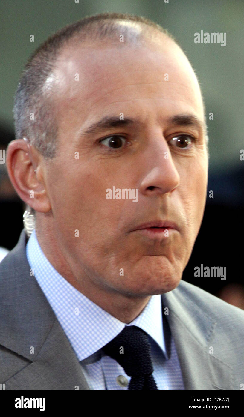 New York, USA. 3rd May 2013. 'Today' show co-anchor MATT LAUER at ...