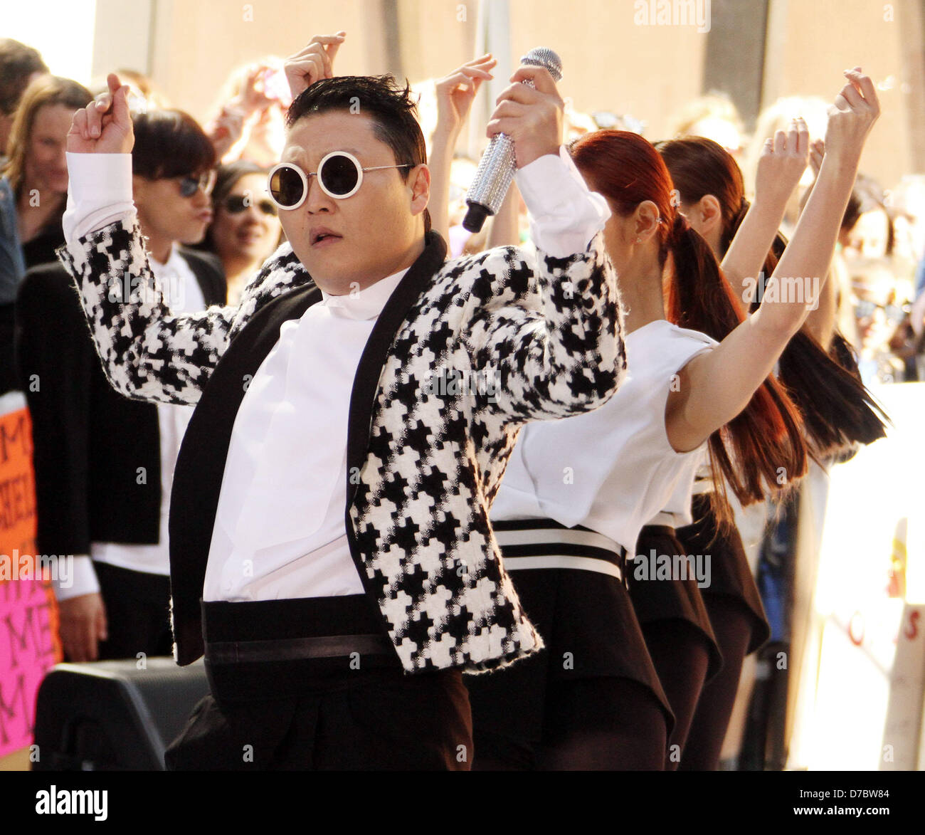 New York, USA. 3rd May 2013. Singer PSY performs on the 'Today' show ...