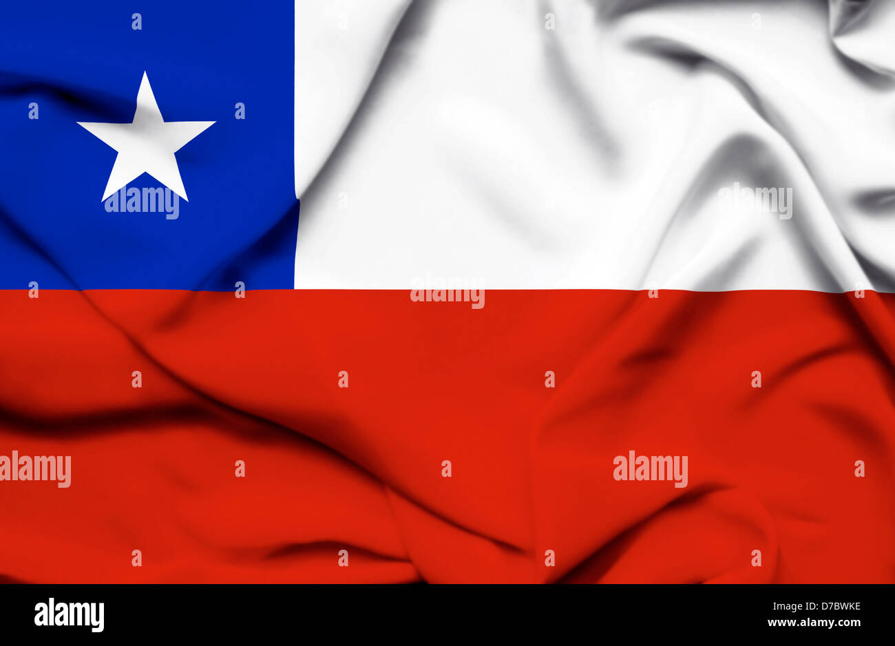 Chile waving flag Stock Photo - Alamy