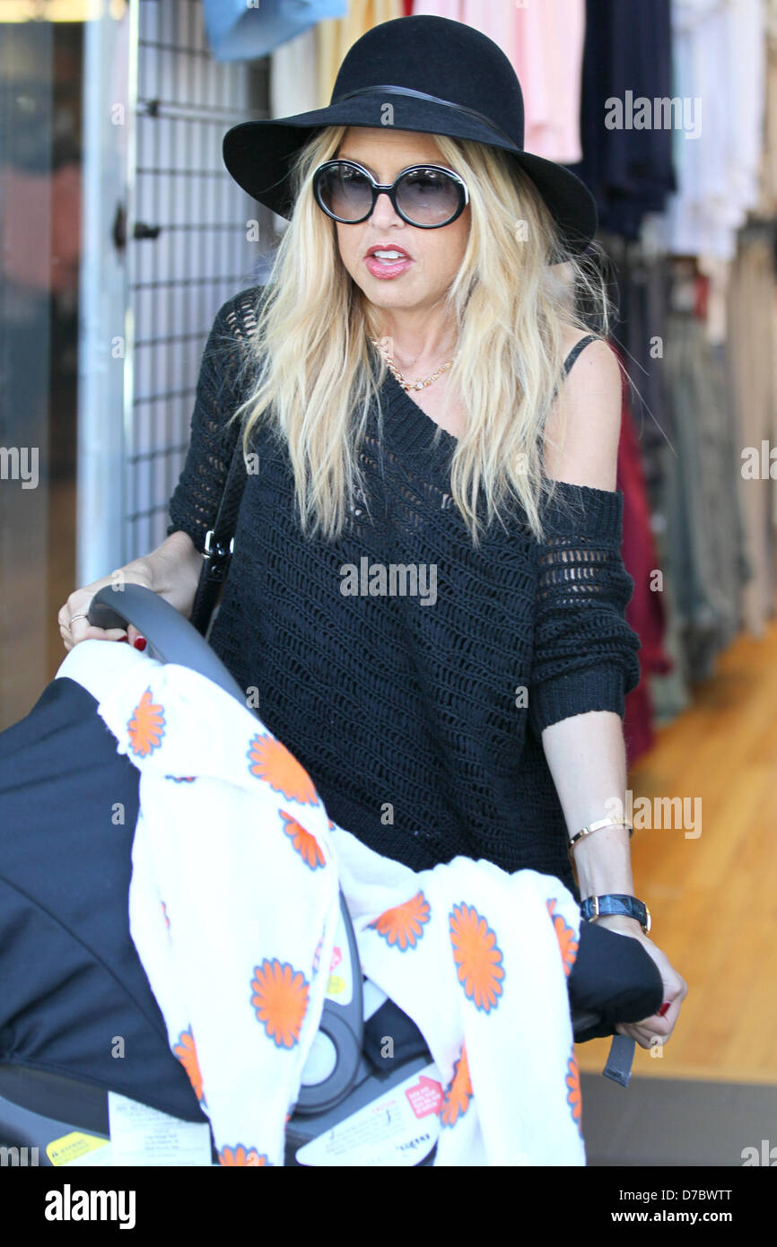 Rachel Zoe, her newborn baby Skyler Berman, nanny and assistant are ...