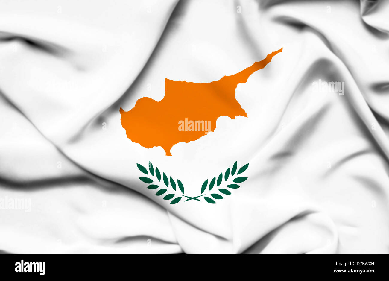 Cyprus waving flag Stock Photo - Alamy