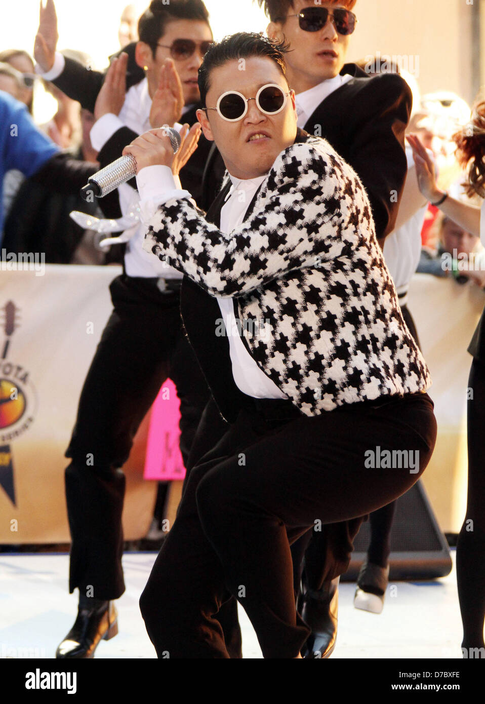 New York, USA. 3rd May 2013. Singer PSY performs on the 'Today' show ...