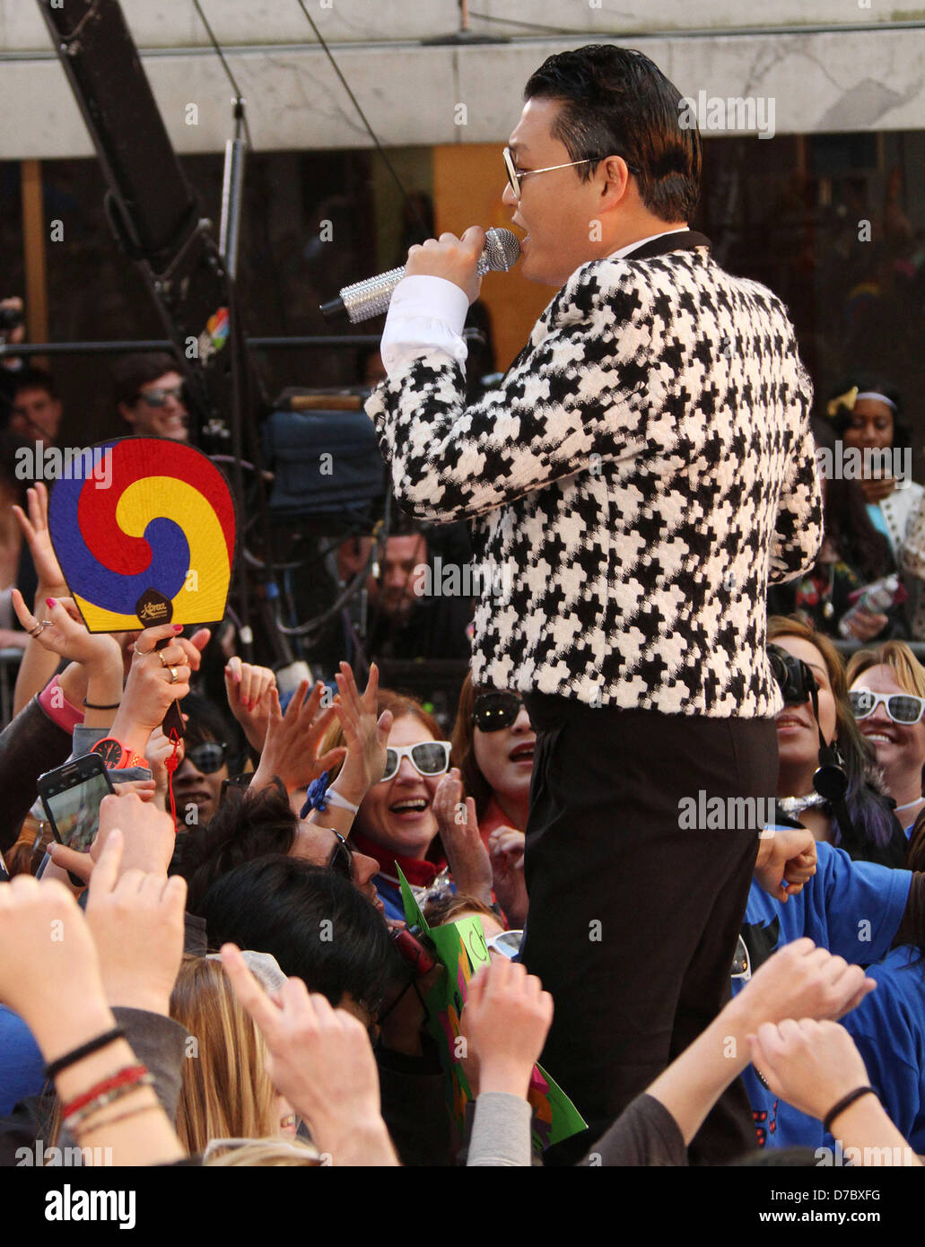 New York, USA. 3rd May 2013. Singer PSY performs on the 'Today' show ...