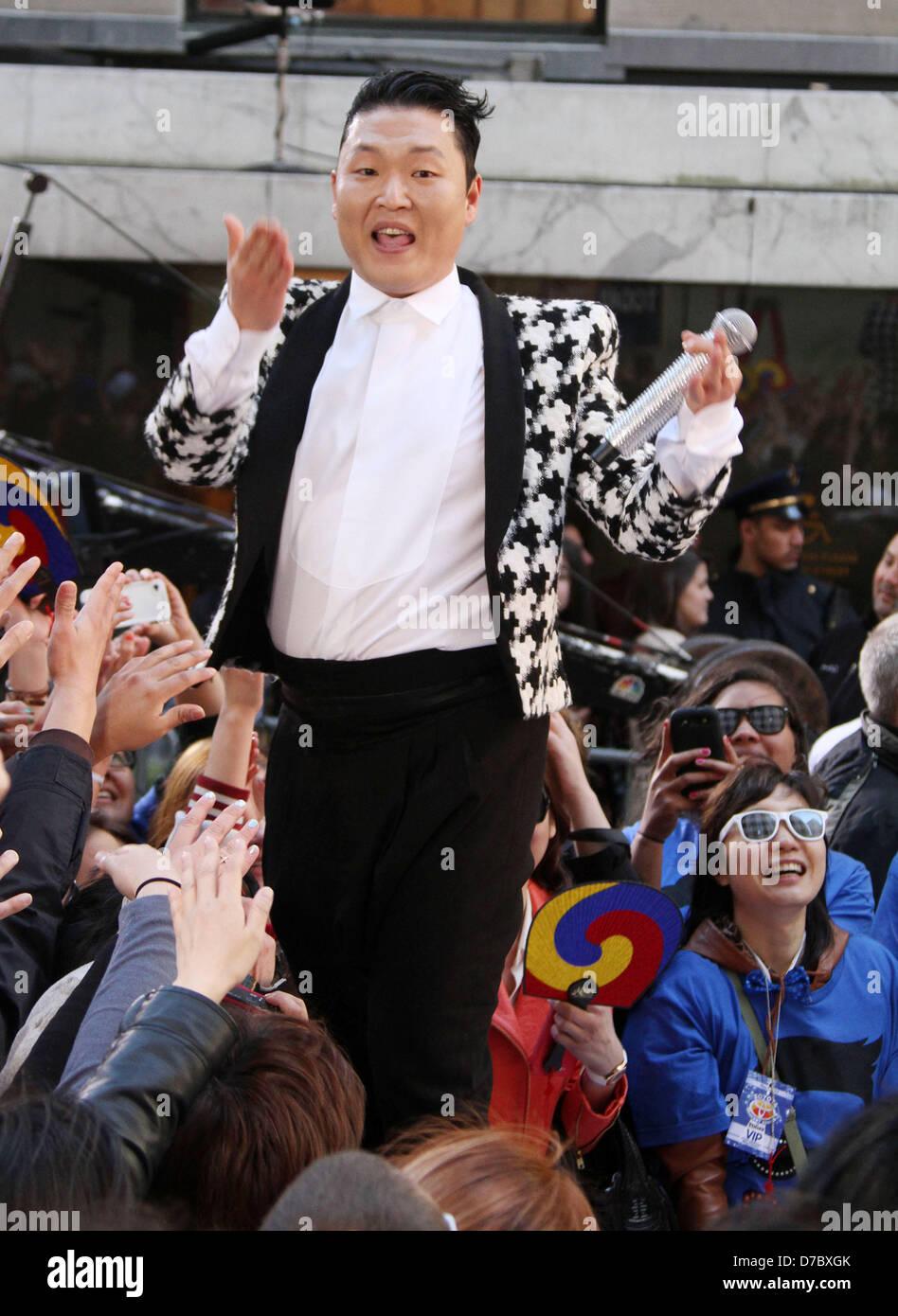 New York, USA. 3rd May 2013. Singer PSY performs on the 'Today' show ...