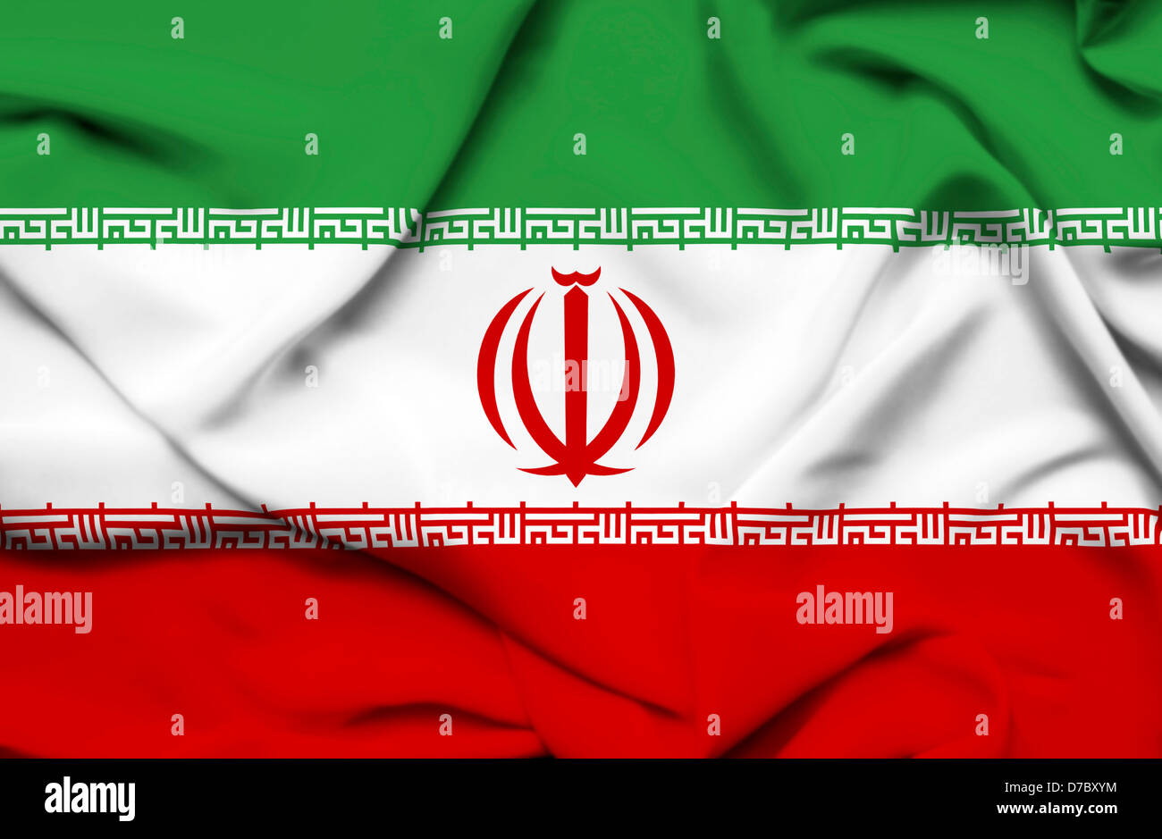 Iran waving flag Stock Photo - Alamy