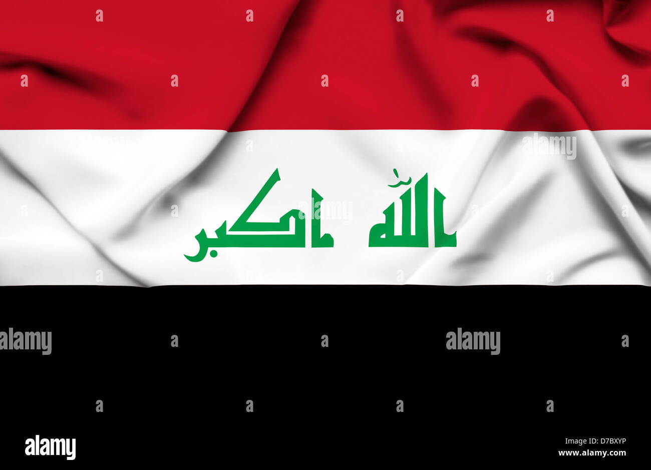 Iraq waving flag Stock Photo - Alamy