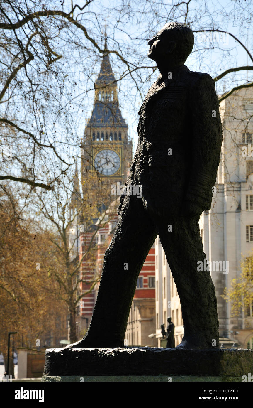 London, England, UK. Statue (Oscar Nemon, 1975) of Charles Portal, 1st ...
