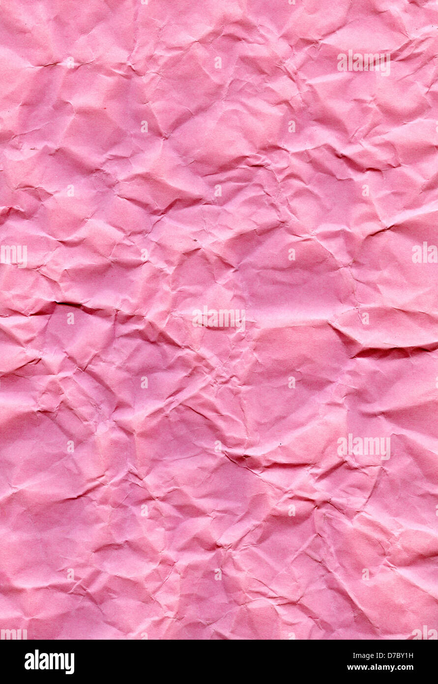 Texture of pink crumpled fiber paper Stock Photo - Alamy