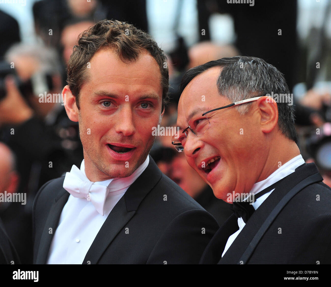 Jude Low and director Johnnie To at the 2011 Cannes Film Festival - Day ...