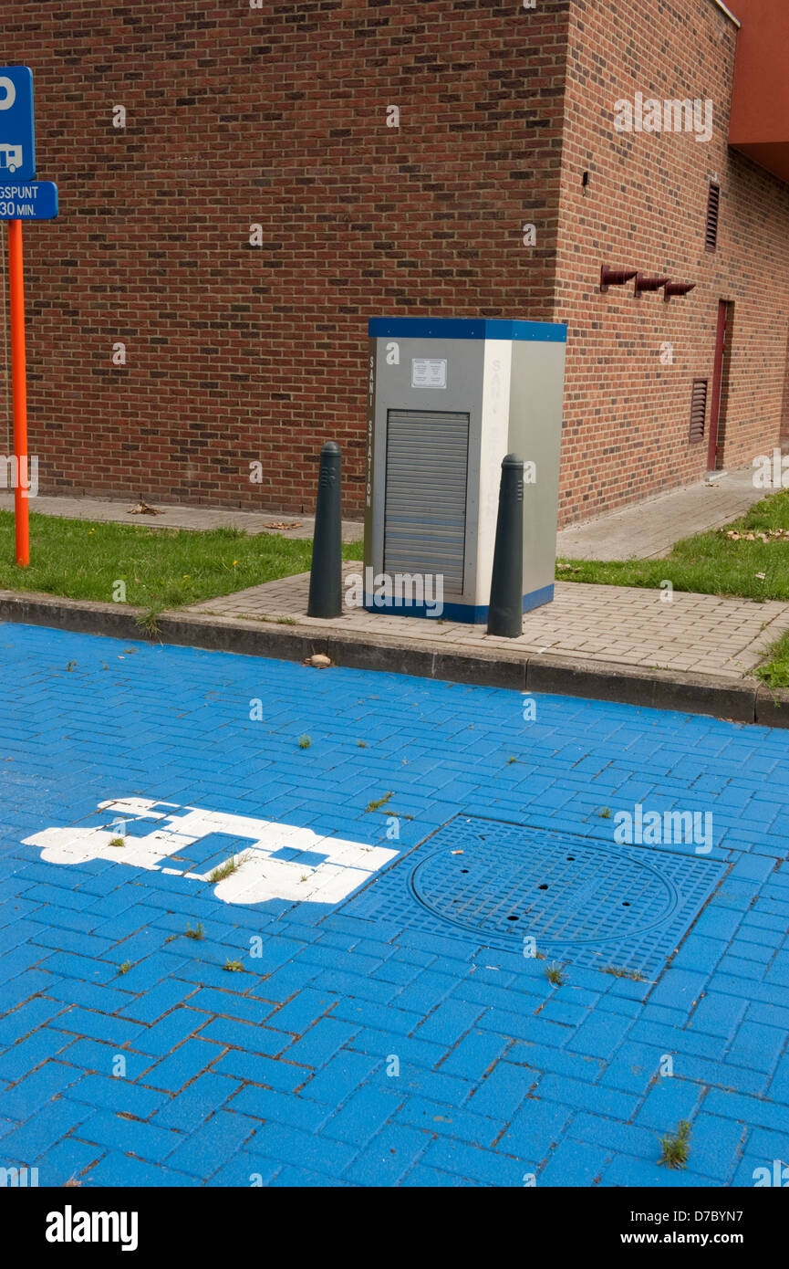 Motorhome Service Point Hasselt Belgium Belgique Europe EU Stock Photo ...