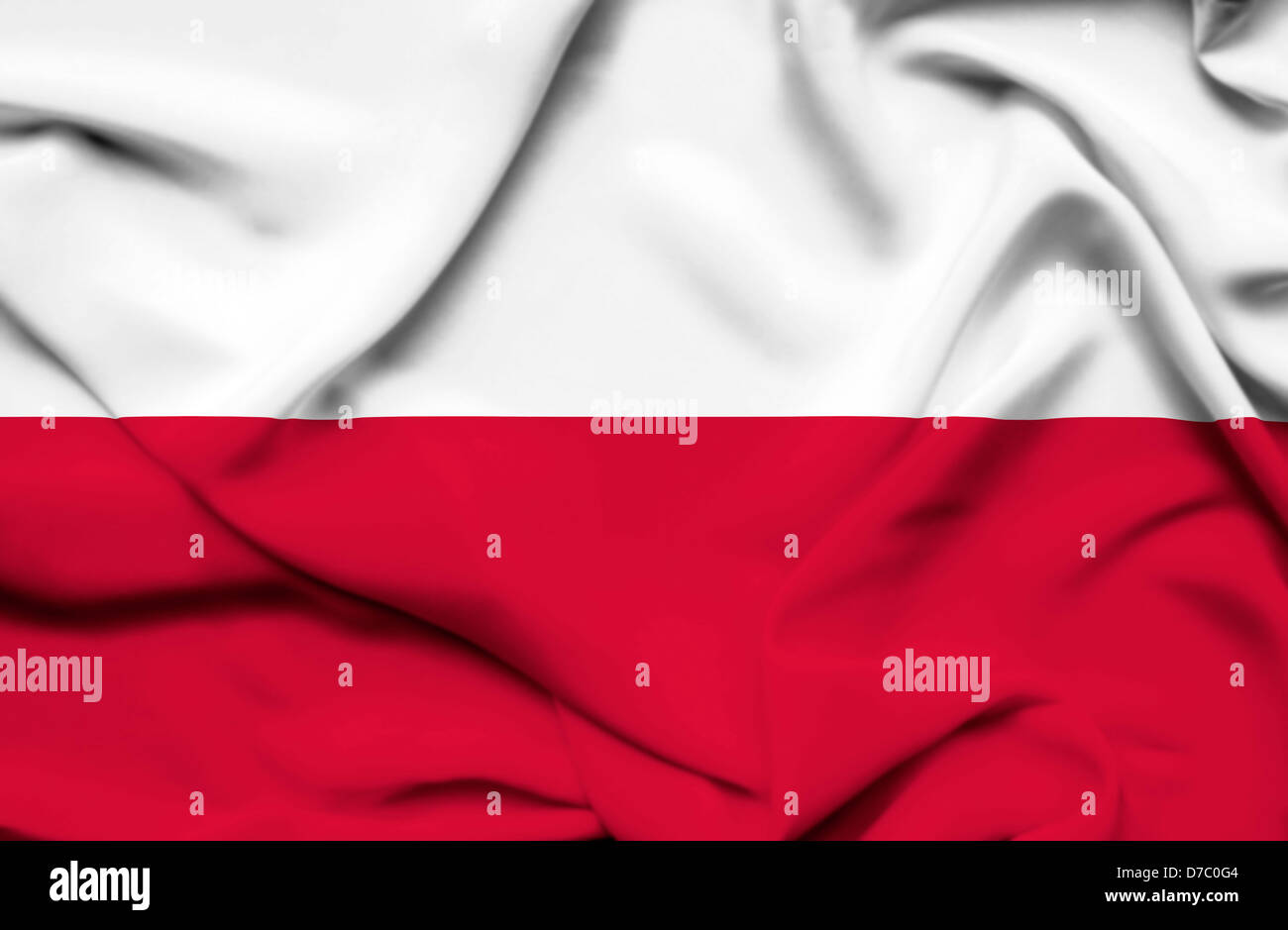 Poland waving flag Stock Photo - Alamy