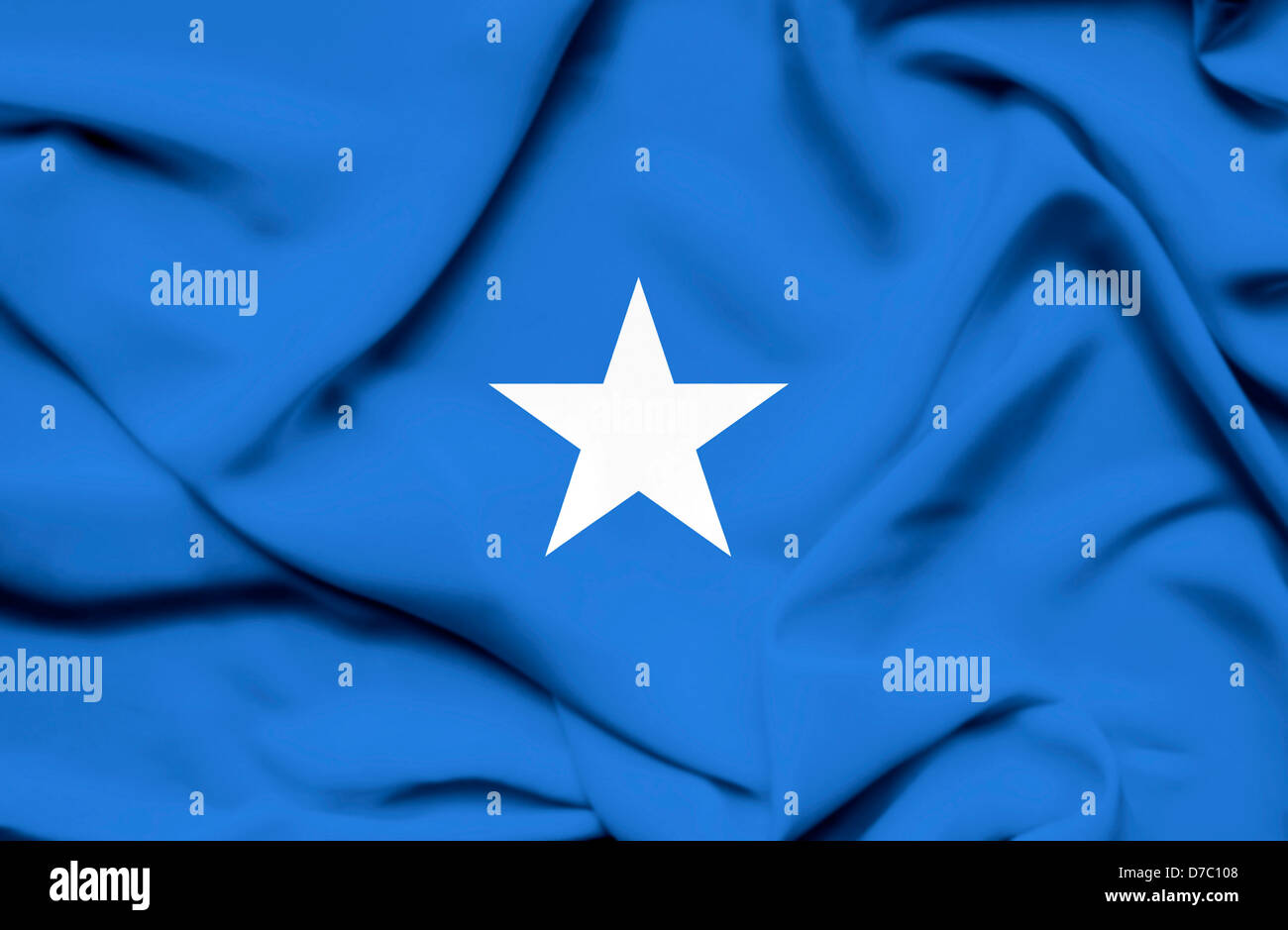 Somalia waving flag Stock Photo - Alamy