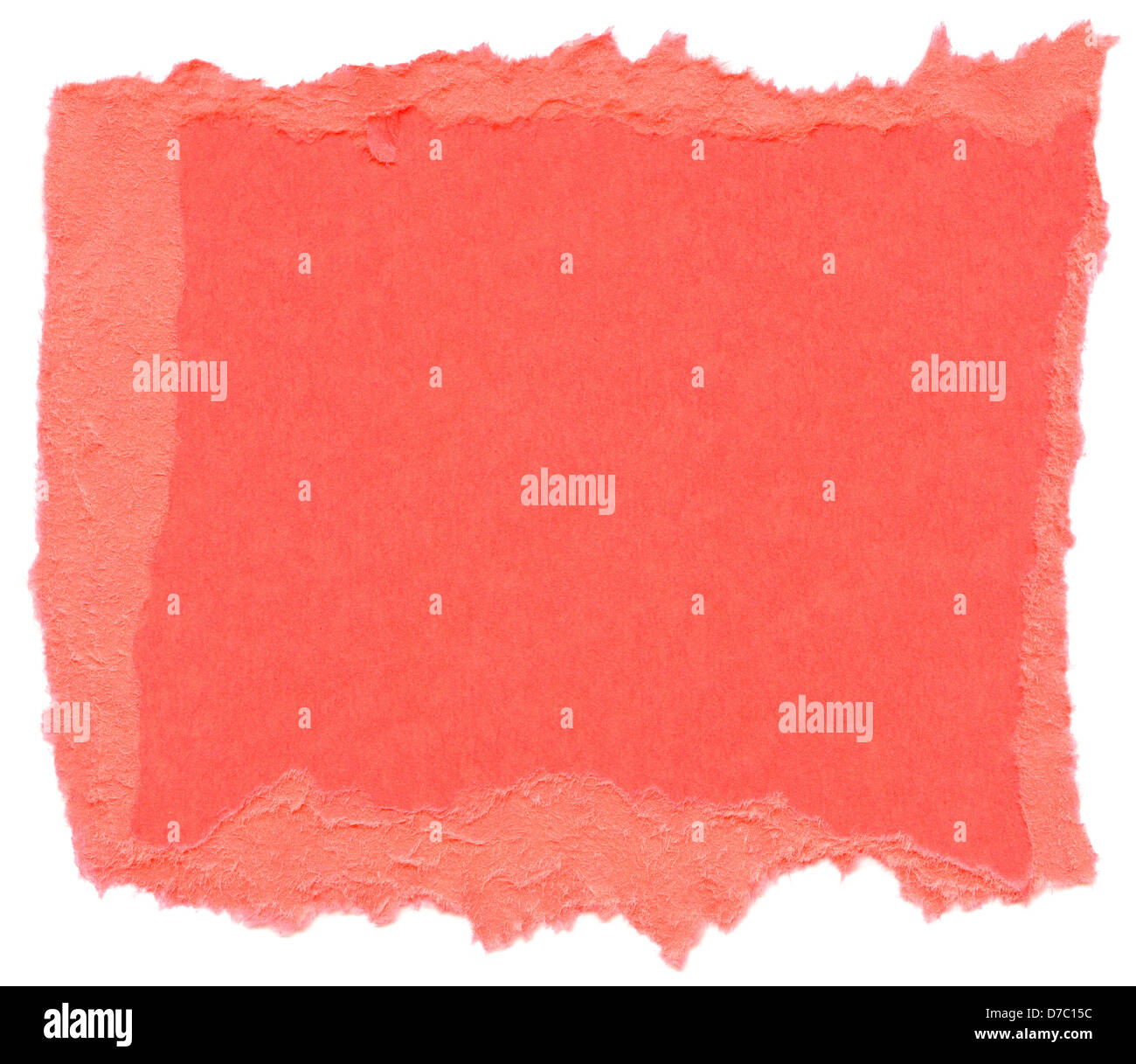 Texture of dark pink fiber paper with torn edges. Scanned at 1200dpi ...