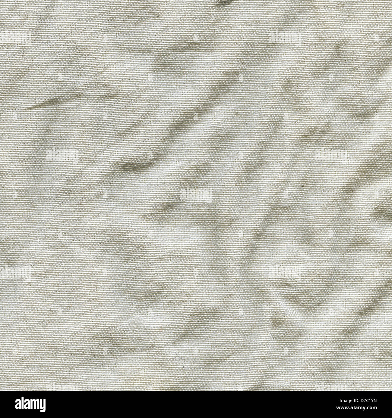 Texture of slightly wrinkled white cotton cloth. Scanned at 2400dpi ...