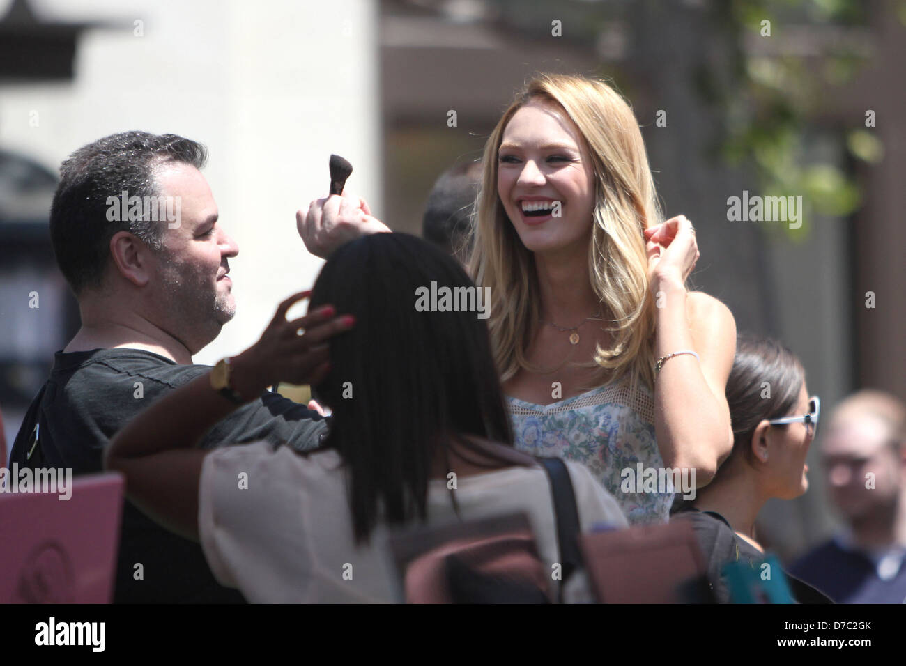 Candice Swanepoel Victoria's Secret 'Angel' Models are seen while on ...